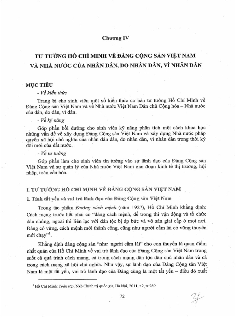 1. Giao Trinh Tu Tuong Ho Chi Minh CHUONG 4-Đã Nén | PDF