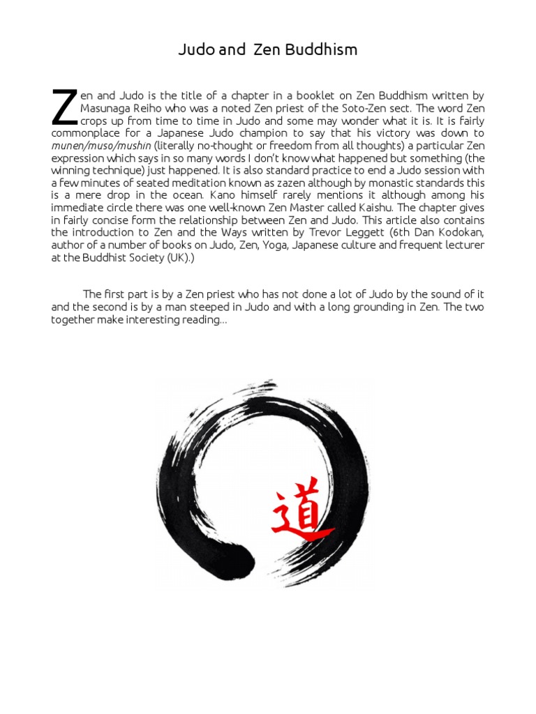 Zen & Judo | PDF | Zen | Noble Eightfold Path