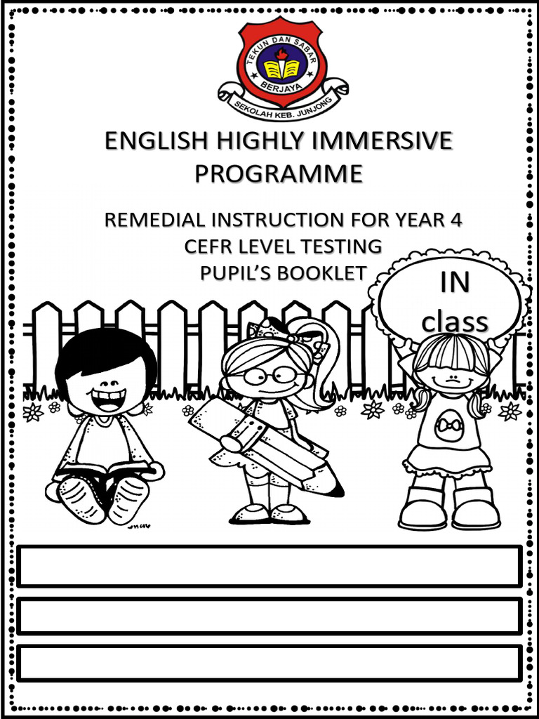 Year 4 CEFR Remedial Instruction Tools | PDF