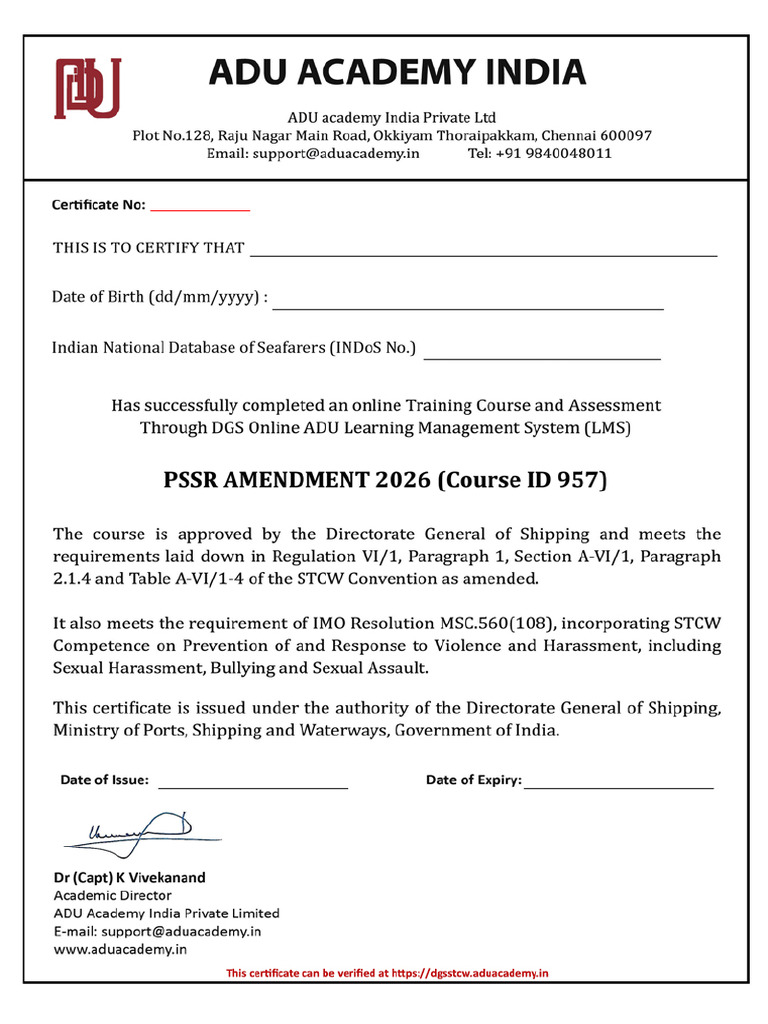 PSSR Amendment | PDF