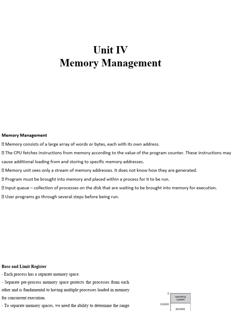 Unit -4 | PDF | Process (Computing) | Operating System