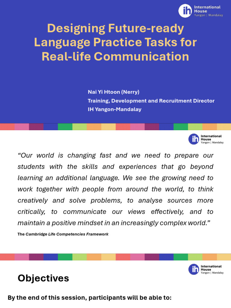 Designing Future-Ready Language Practice Tasks_4 Dec 2025_ppt | PDF ...