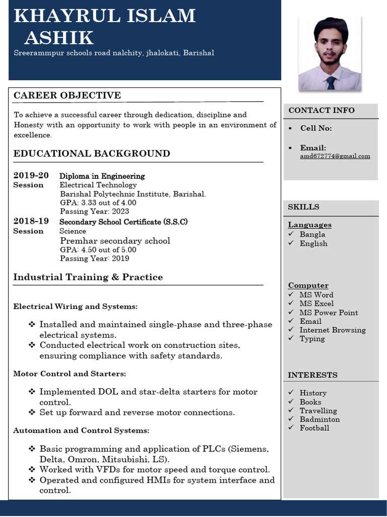 Khayrul Islam Ashik CV | PDF