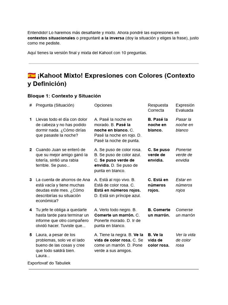 Kahoot 16.10. Online Cafe Languae | PDF | Color