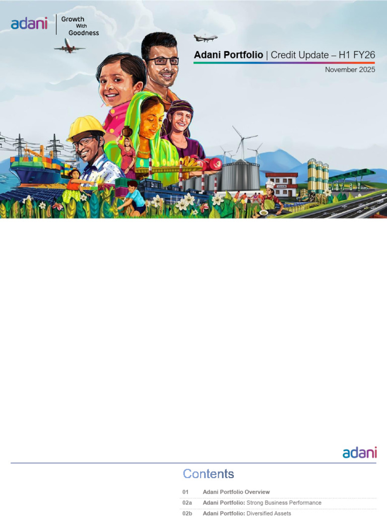Adani Portfolio H1FY26 Credit Summary USD | PDF | Leverage (Finance ...