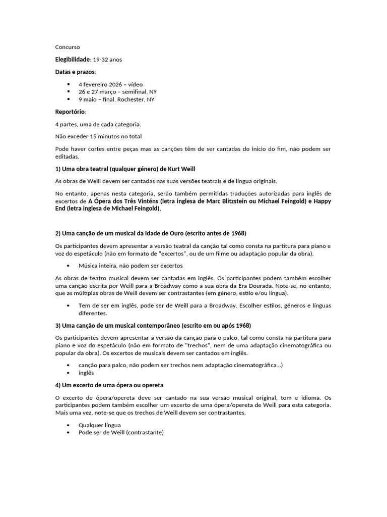 Concur So | PDF | Teatro musical | Ópera