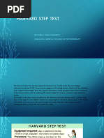 Harvard Step Test: Procedure and Scoring | PDF