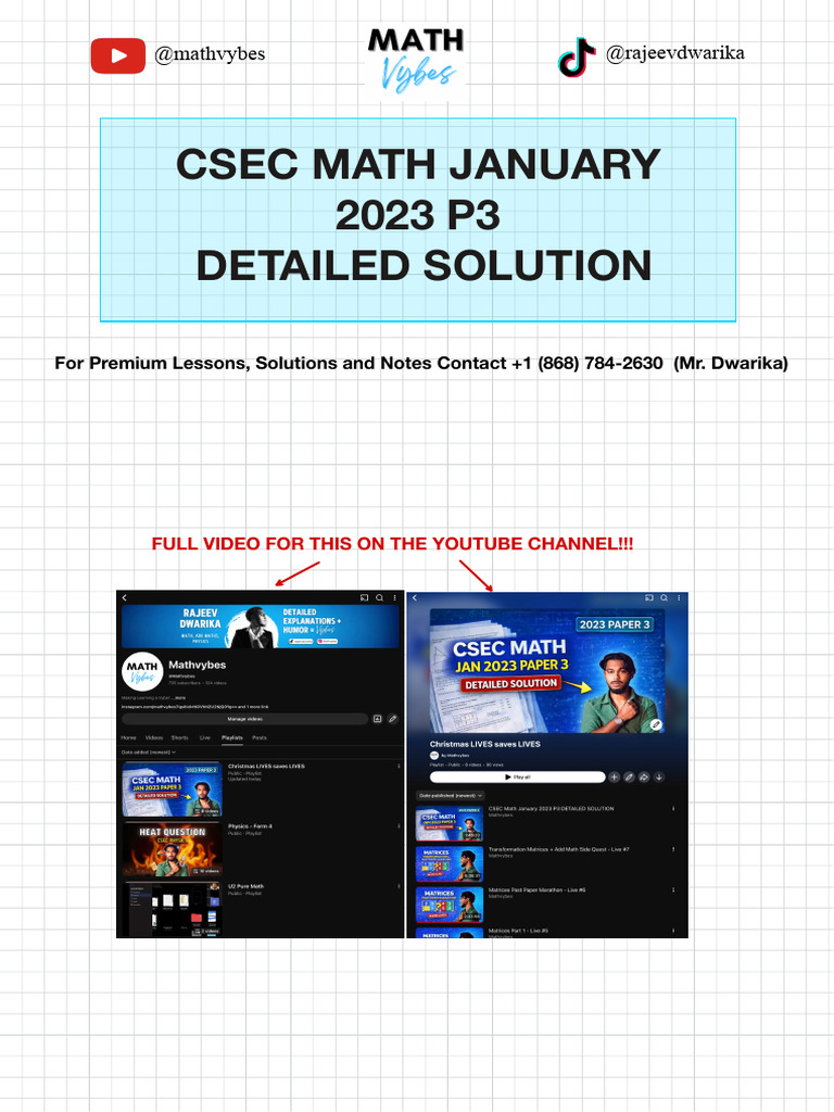 Jan 2023 p3 Detailed Solution | PDF