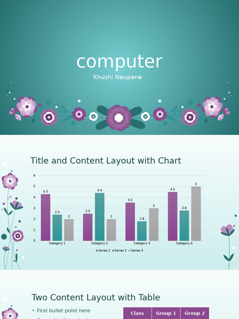 Computer Layouts and Charts Overview | PDF