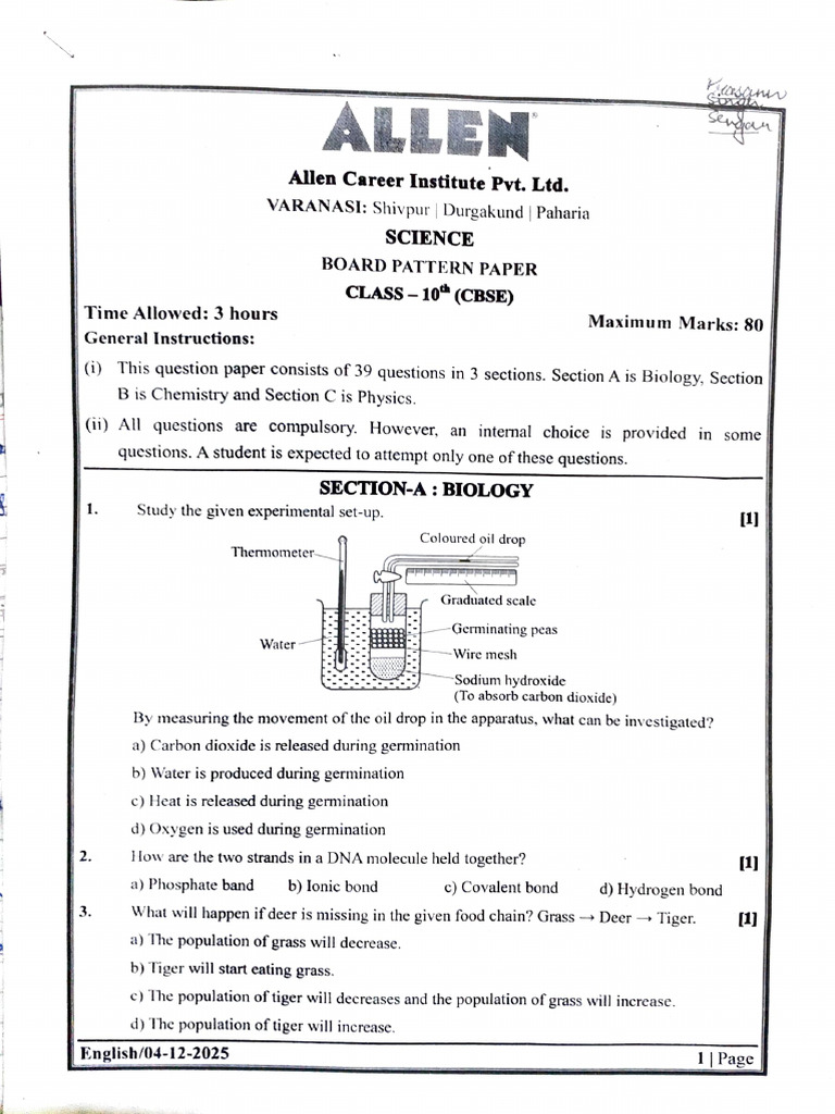 Allen Science Paper | PDF