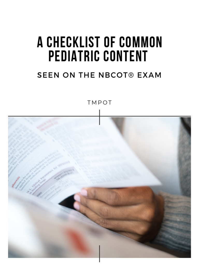 Pediatric Exam Knowledge Checklist | PDF | Cerebral Palsy | Attention ...