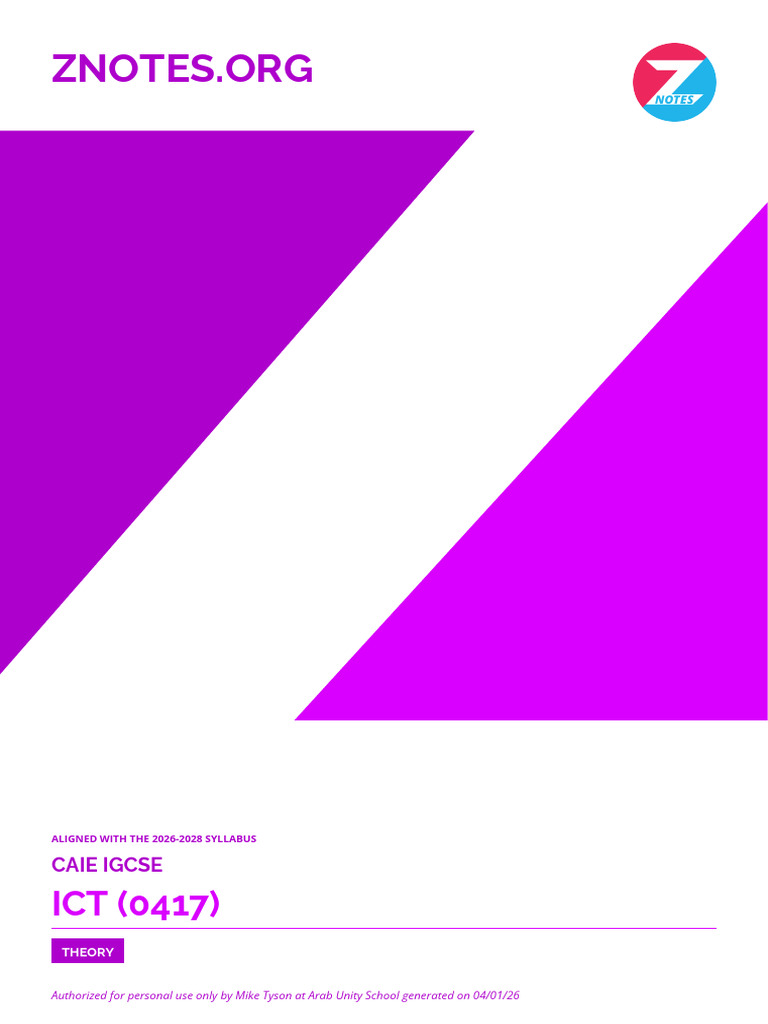 Caie - Igcse - Ict | PDF | Cheque | Payments