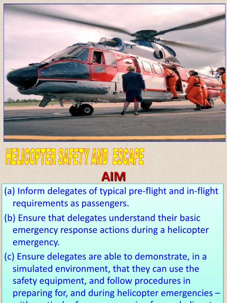 Helicopter Emergency Escape Training | PDF | Seat Belt | Underwater Diving