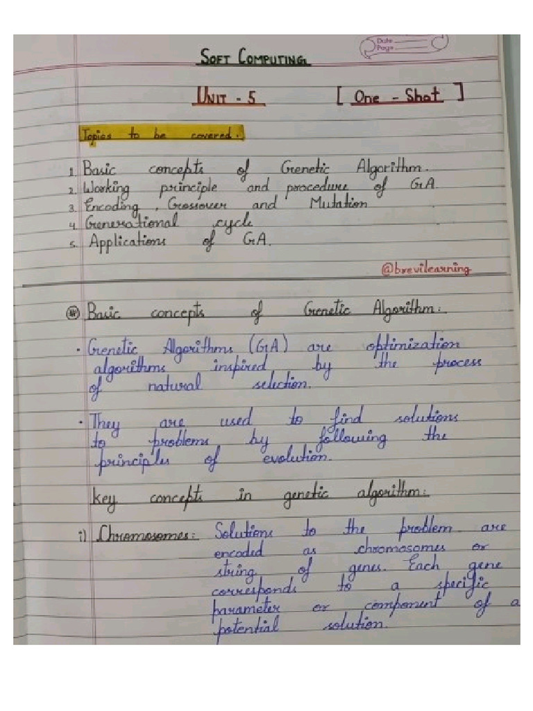 Unit 5 Soft Computing | PDF