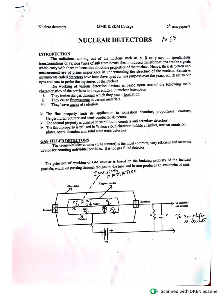 Nuclear Detectors | PDF