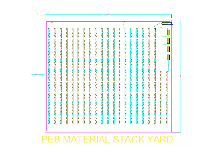 PEB Material Stack Yard Overview | PDF