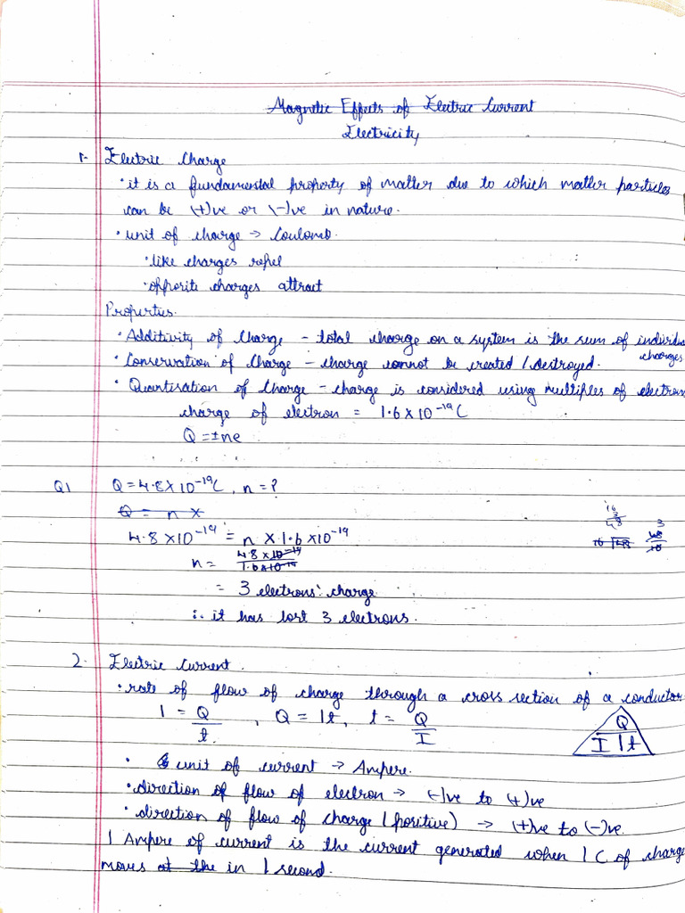Electricity Notes | PDF