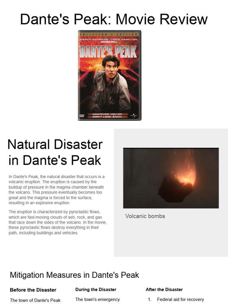 Janisha - G9 Geo - Movie Review - Dante's Peak | PDF | Volcanic Ash ...