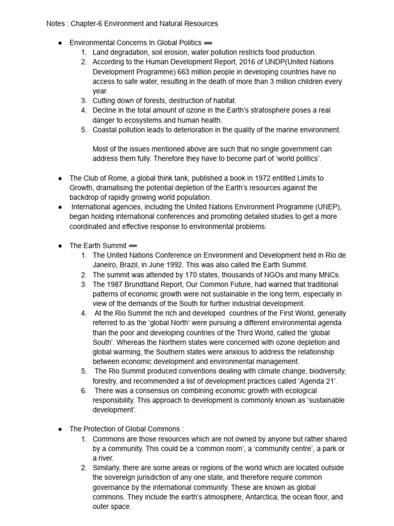Global Environmental Issues and Politics | PDF | Kyoto Protocol ...