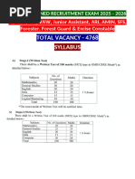 OSSSC RI Mains Exam Syllabus 2025 | PDF | English Language | Verb