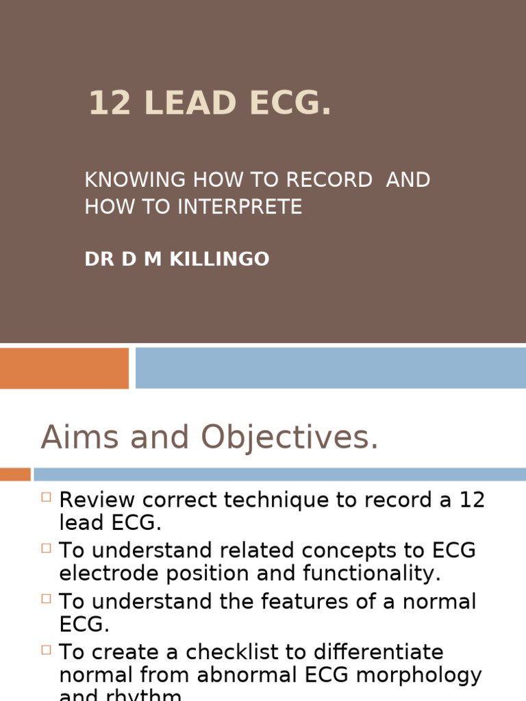12 lead ECG | PDF | Electrocardiography | Cardiac Electrophysiology