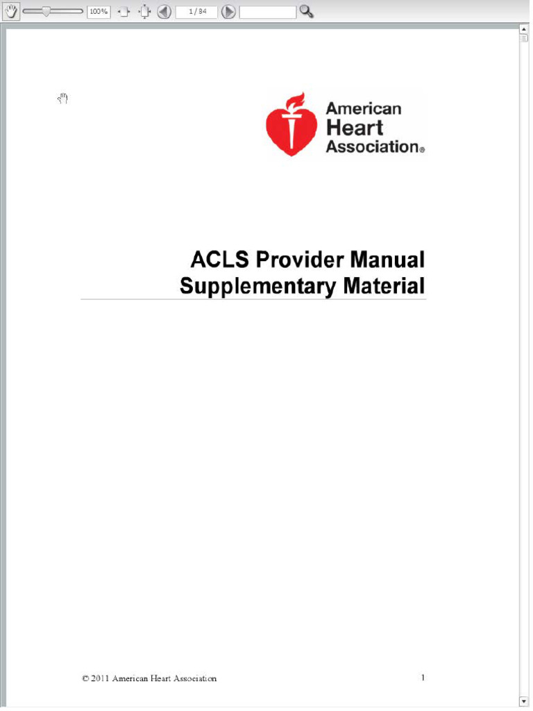 ACLS 02 - Provider Manual Supplement | PDF