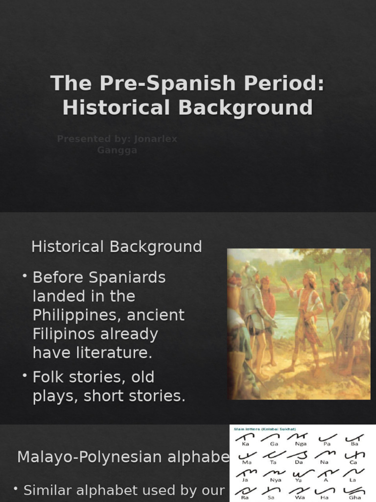 The Pre Spanish Period 122914 | PDF