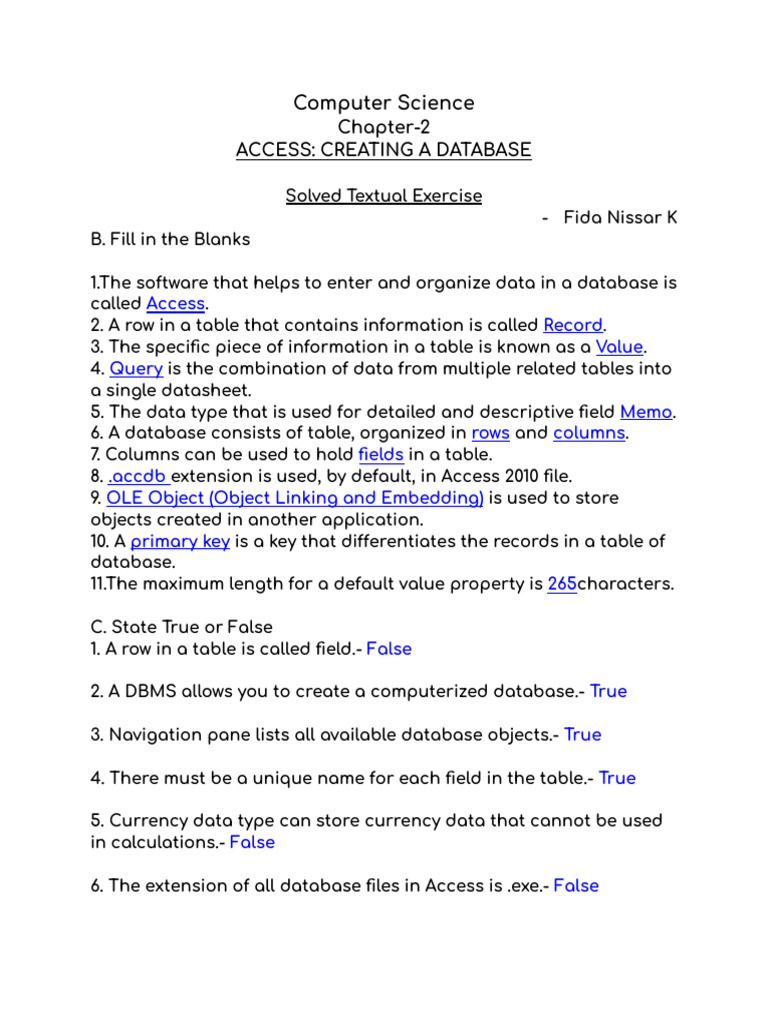 Chapter 2 C.S | PDF | Databases | Relational Database