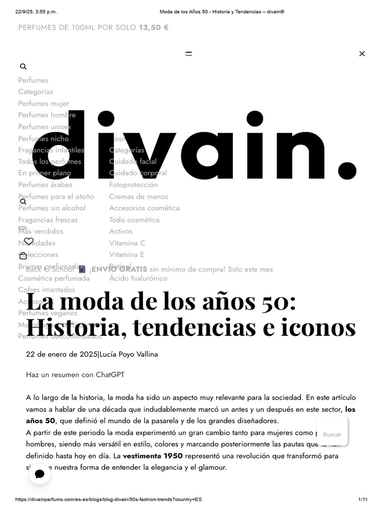 Moda de los Años 50: Historia y Estilo | PDF | Moda | Ropa