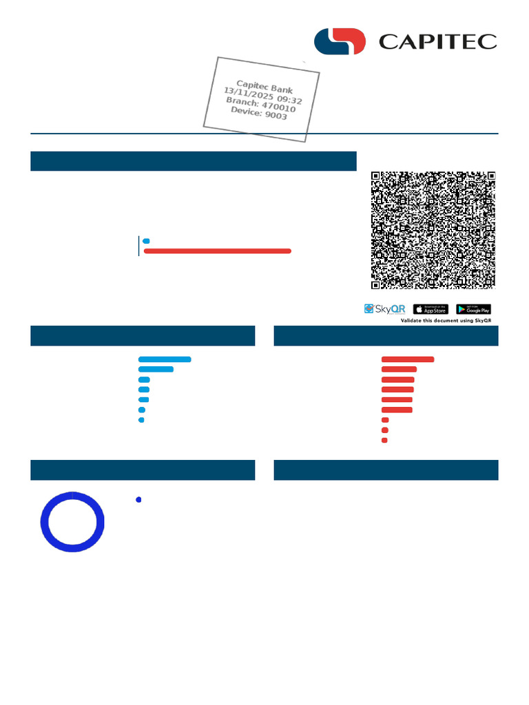 Capitec Bank Account Statement Summary | PDF | Credit Card | Banks