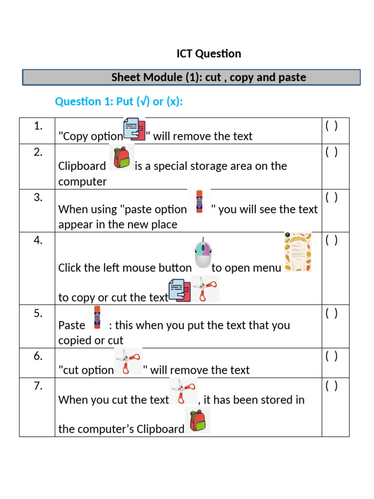 Ex Cut , Copy , Paste | PDF