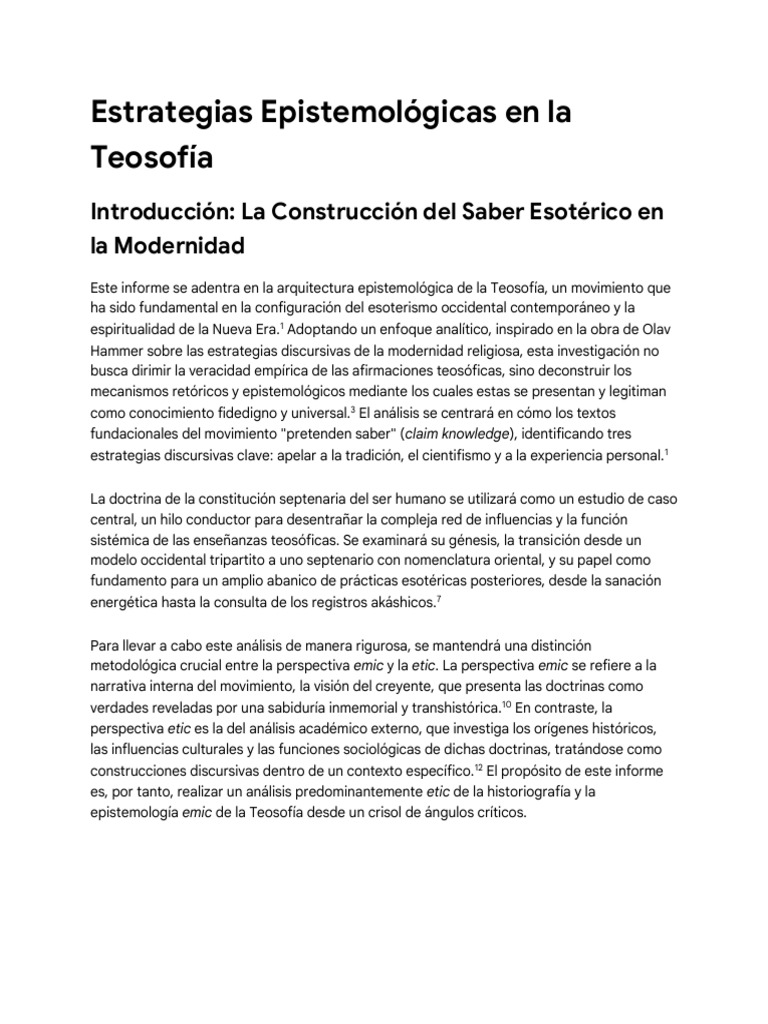 Desmontando La Teosofía - Análisis Crítico | PDF | Teosofía | El esoterismo