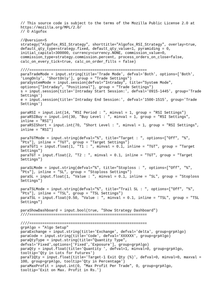 Rsi Crossover | PDF | Financial Markets | Market (Economics)