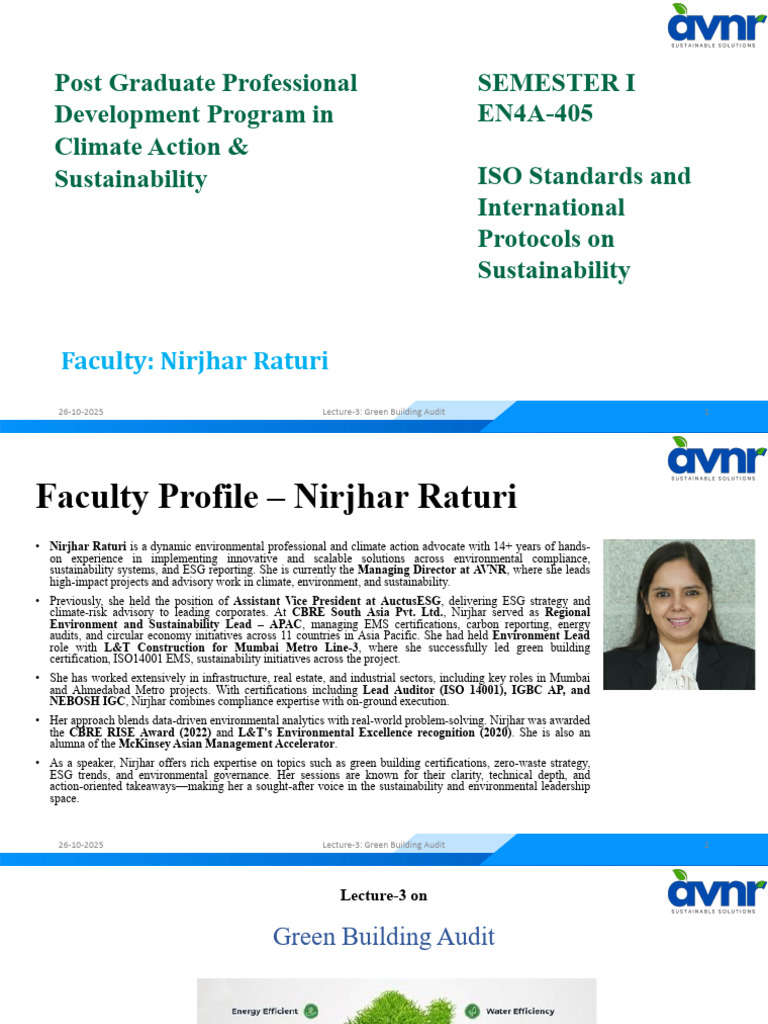 Lecture-3 Green Building Audit | PDF | Green Building | Audit
