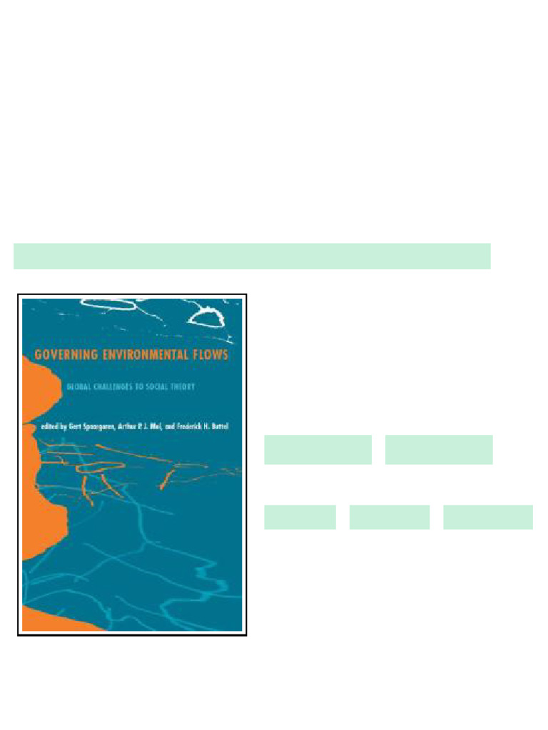 (Ebook) Governing Environmental Flows : Global Challenges to Social ...