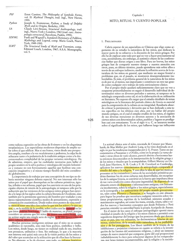 KIRK 2006 El Mito Su Significado Sus Funciones, Pp. 17-64 | PDF