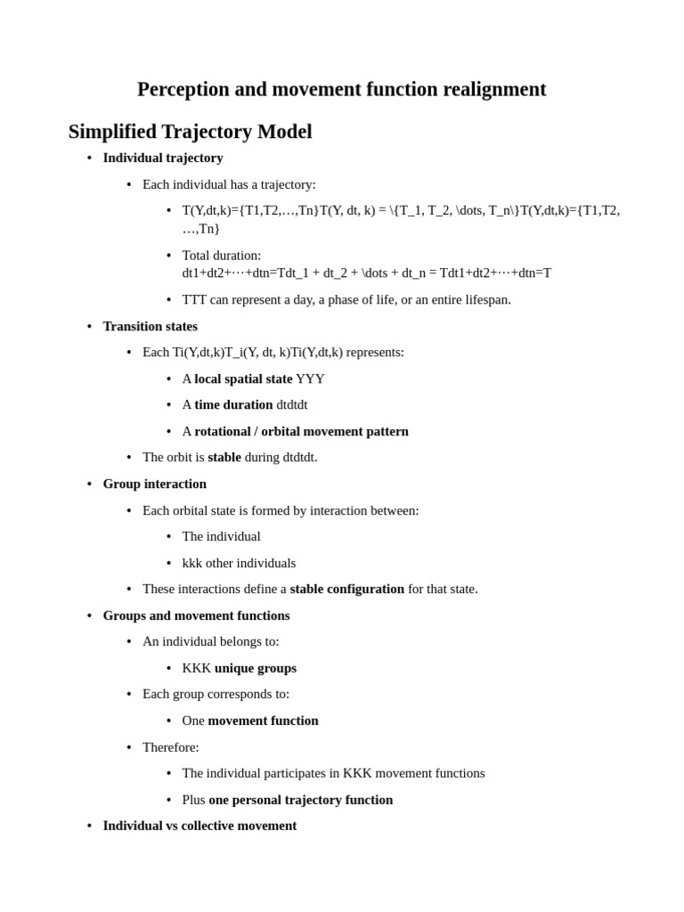 Perception and Movement Function Realignment | PDF | Perception ...