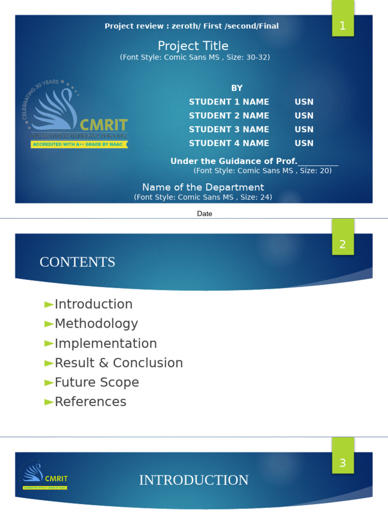 Project Report Structure Guide | PDF