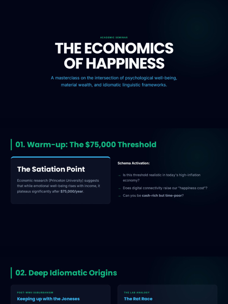 The Economics of Happiness | PDF
