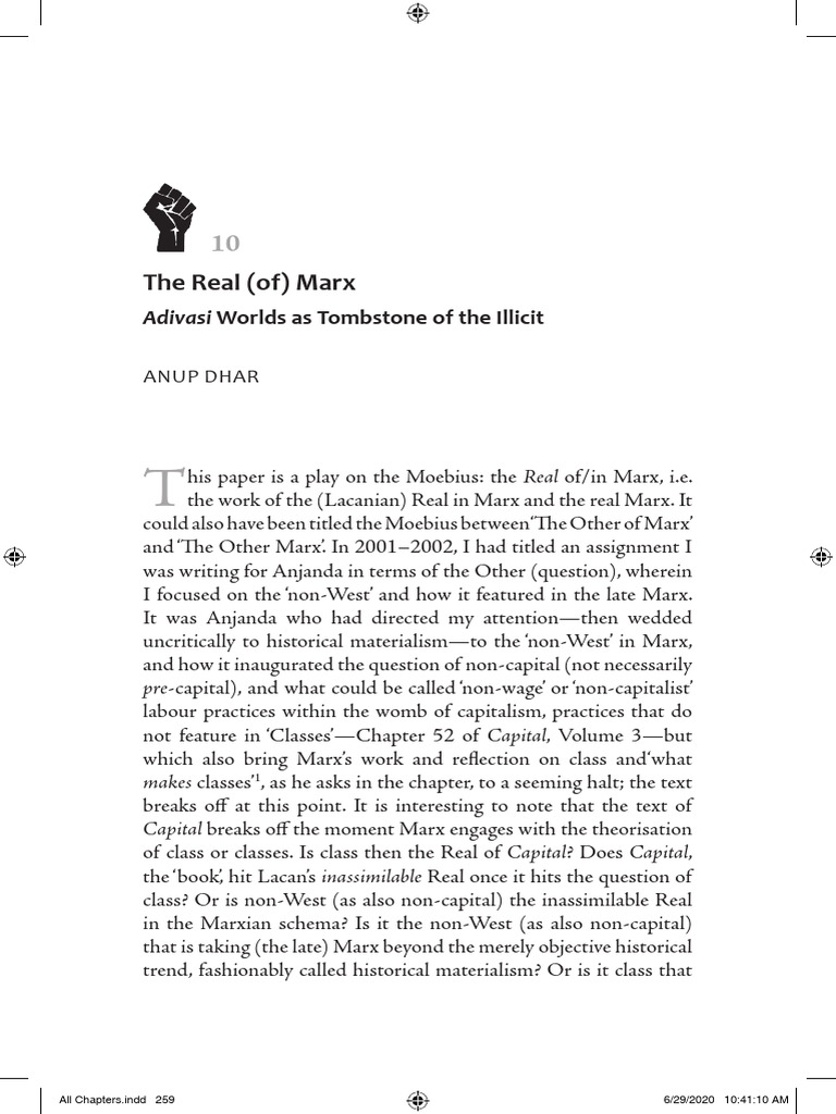 Marx, Non-Capital, and Adivasi Worlds | PDF | Karl Marx | Marxism