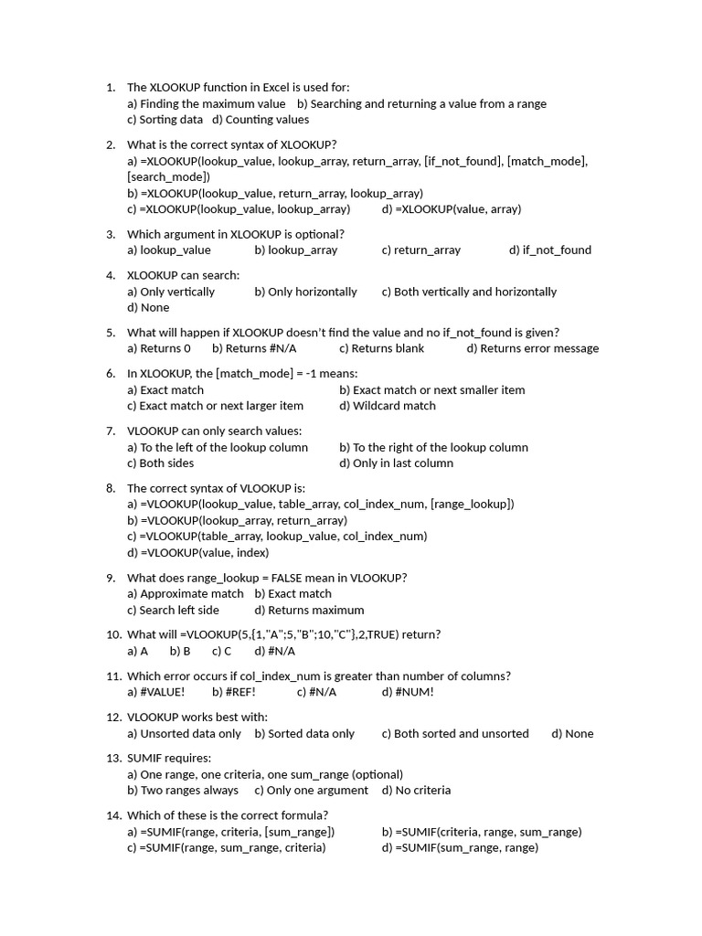 advanced excel test no-2 | PDF | Computer Programming