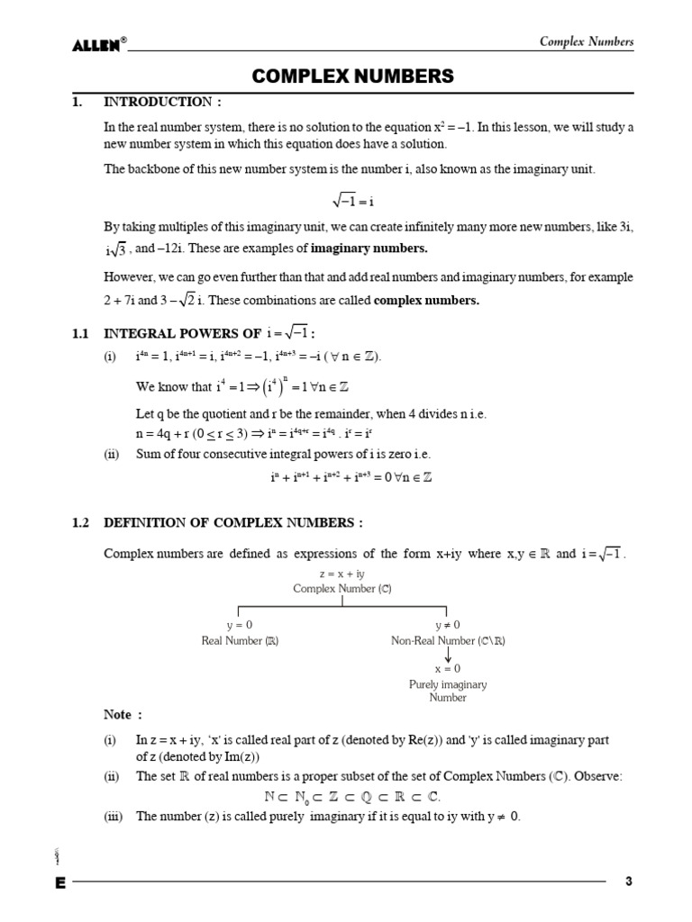 Understanding Complex Numbers and Operations | PDF | Numbers | Complex ...