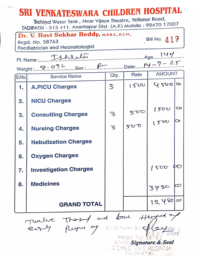 Final Bill | PDF