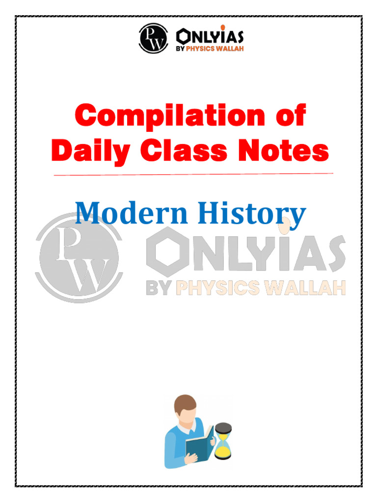 Daily Modern History Class Notes | PDF
