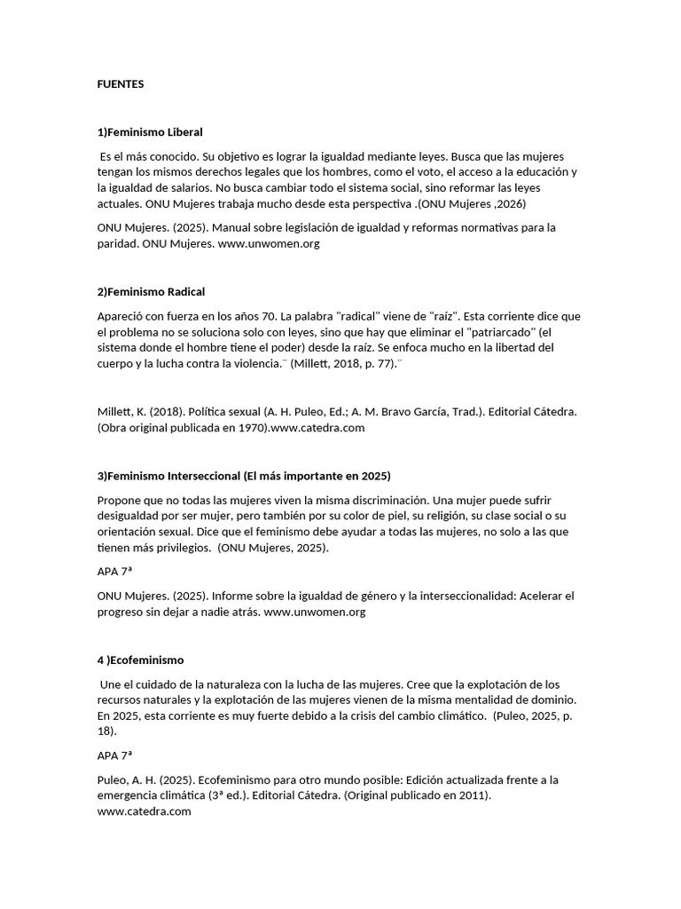 Fuentes Abi | PDF | Estudios de género | Feminismo