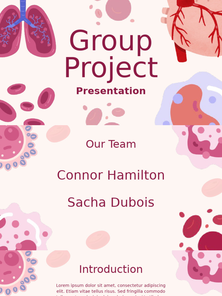 Pink Red Playful Biology Circulatory System Group Project Presentation ...
