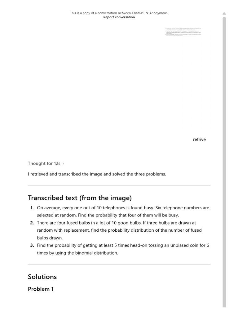 Poisson Normal Solutions | PDF | Normal Distribution | Poisson Distribution