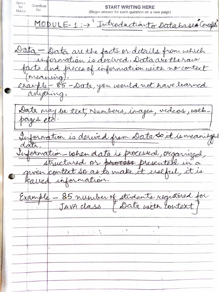 Module-1- Introduction to Database Concepts | PDF