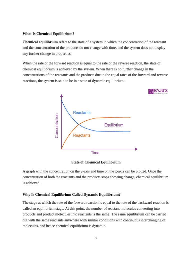 physical and chemical equilibria | PDF | Chemical Equilibrium ...