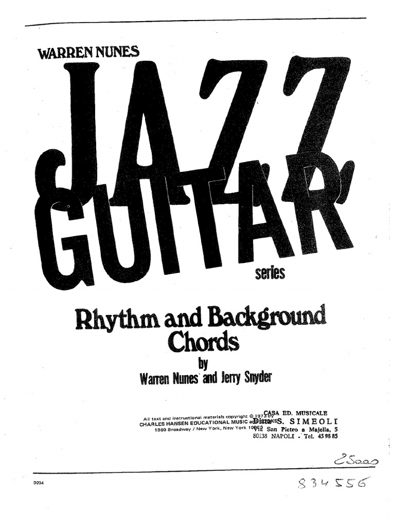 Warren Nunes - Rhythm and Background Chords | PDF